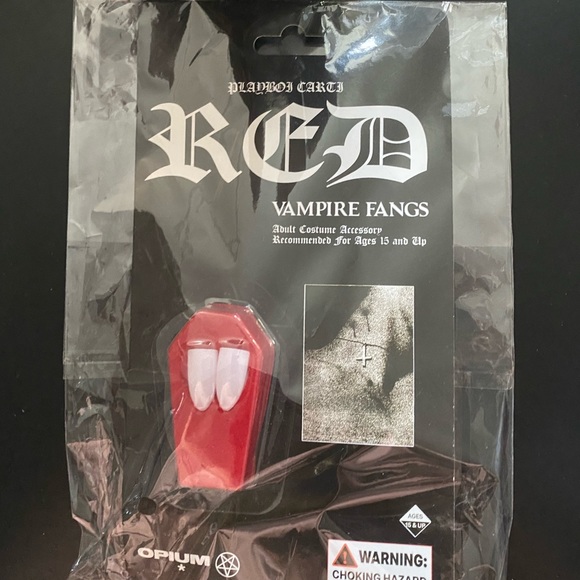 PLAYBOY | Accessories | Playboi Carti Red Fangs | Poshmark